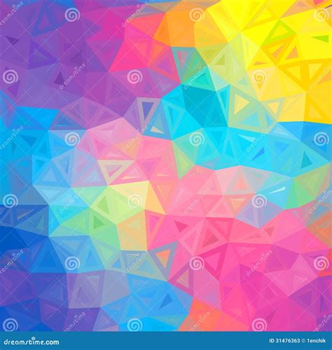 Fondo Abstracto Colorido Del Vector De Los Triángulos Ilustración del