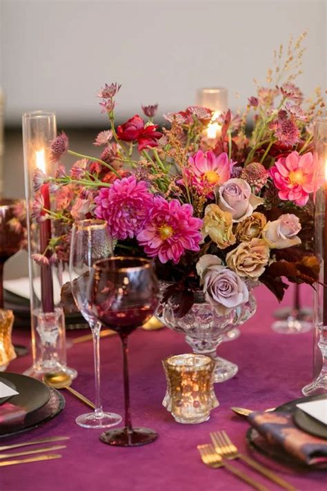 Magenta Velvet Linen Rentals Wedding Table Linen Runners Chair