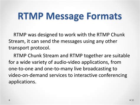 Ppt Adobes Real Time Messaging Protocol Powerpoint Presentation