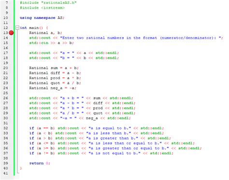 Solved I Need To Write A Rational Number Class Program With Chegg