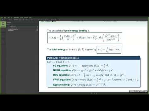 Free Video On The Numerical Solution Of The Fractional Fermi Pasta Ulam Tsingou Equation From