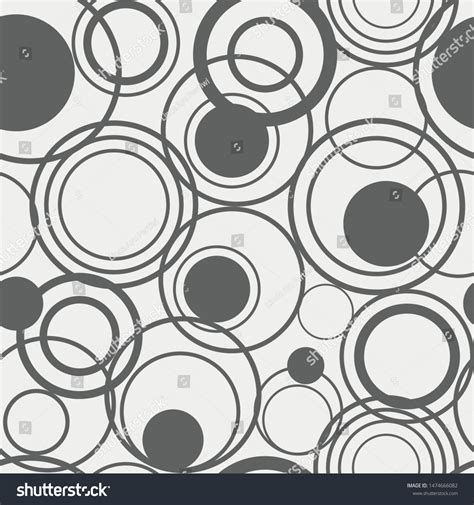 Seamless Pattern Overlapping Circles Vector Stock Vector Royalty Free 1474666082 Shutterstock
