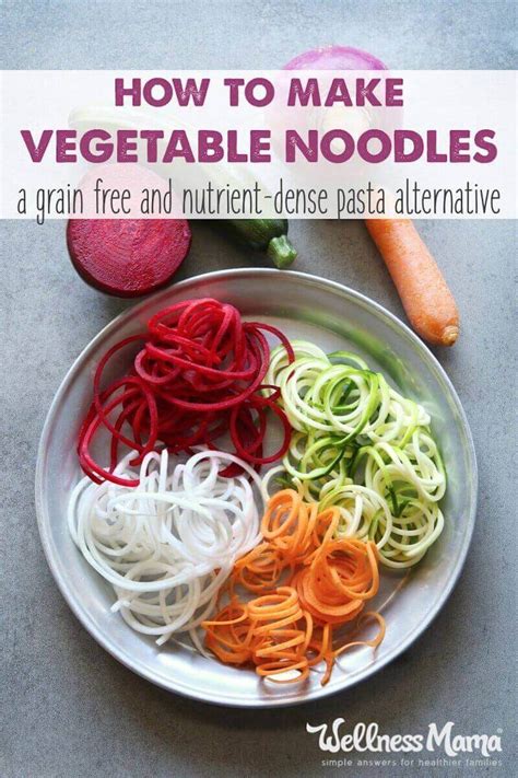 How To Make Vegetable Noodles