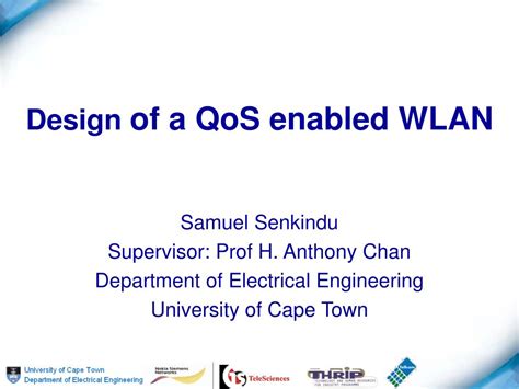 PPT Design Of A QoS Enabled WLAN PowerPoint Presentation Free Download ID