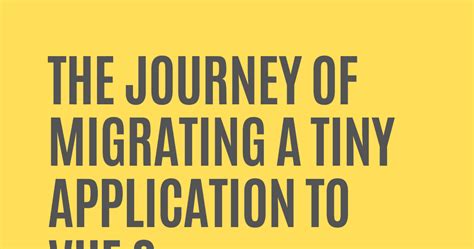 The Journey Of Migrating A Tiny Application To Vue 3 By Fotis
