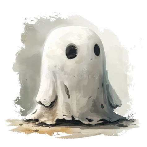 Halloween Ghost Clipart Isolated Creepy Sticker Decal Spooky