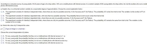 Solved If X Is A Binomial Random Variable Use The Binomial Chegg Com