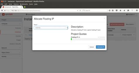 Allocating Floating Openstack Dashboard Linuxtechi