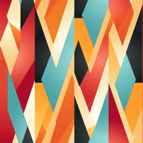 Premium Photo Colorful Geometric Texture Seamless Texture For