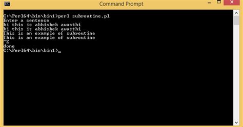 Subroutines In Perl Hub Of Geekz