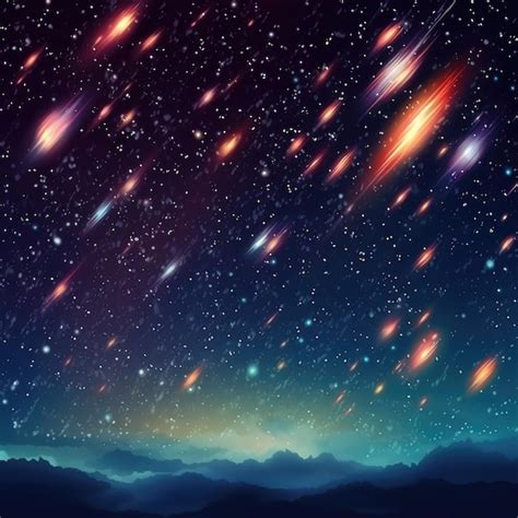 Premium AI Image Meteor Impact With Earth Fireball Asteroid In