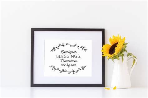 Printable Art Count Your Blessings Lds Quote Hymn Etsy