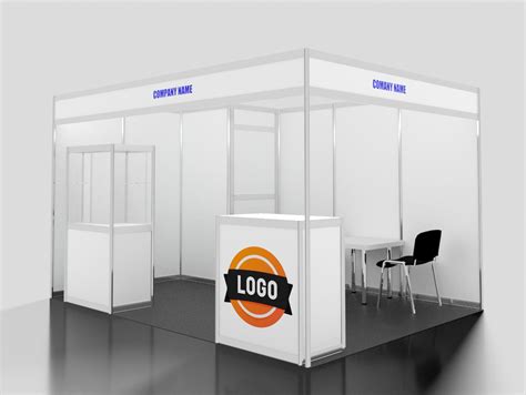 3d Model Octanorm Shell Stand 12sqm Turbosquid 1740518