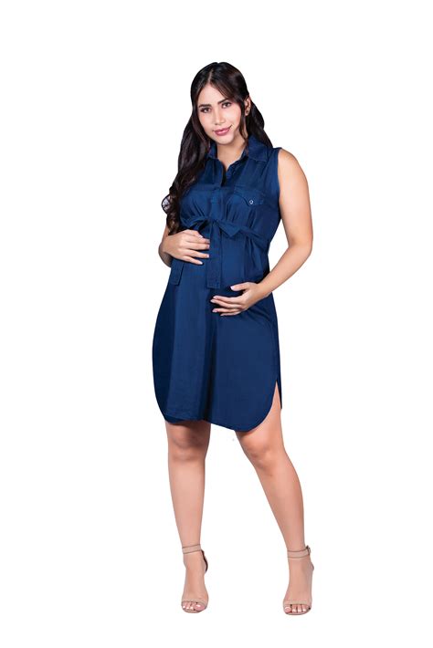 Ripley Vestido De Maternidad Hera Mommy Glam Azul Rey