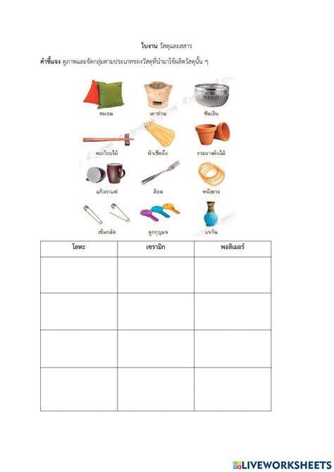 ลักษณะทางกายภาพ Online Exercise For Live Worksheets