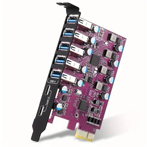 Pcie Usb3 0 확장 카드 컴퓨터용 Usb3 0 5gbps 내장 Usb 카드 7포트 Usb 5 Usb Temu