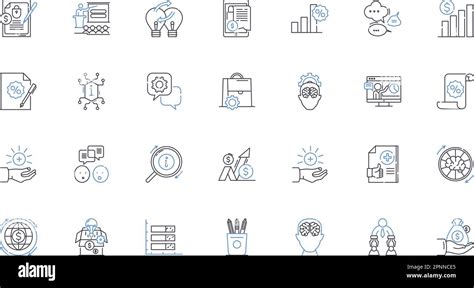Budgeting Techniques Line Icons Collection Prioritization Planning Allocation Efficiency