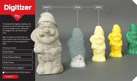 Makerbot Digitizer A Desktop 3d Scanner