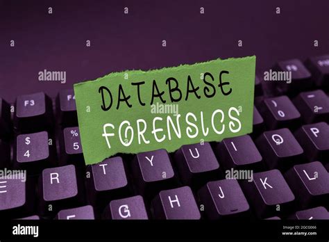 conceptual caption database forensics business showcase identifying