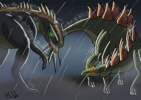 Allosaurus Vs Stegosaurus By Graceh 09 On Deviantart