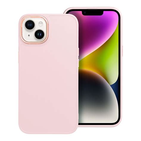 Capa Iphone 15 Hibrida Frame Rosa