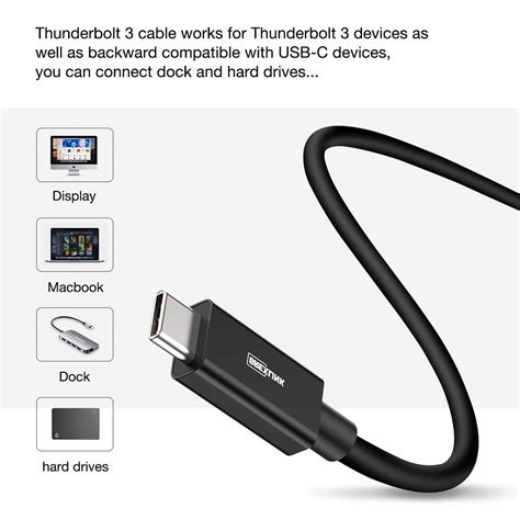Buy BrexLink Thunderbolt Cable Ft USB Gbps Data Transfer W A Charger K Hz Type C