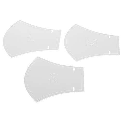 Labserron Diy Mask Making 3pcs Mask Sewing Pattern Templates Acrylic