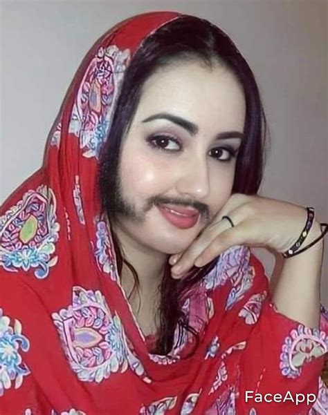Kashmiri Girl In Mustache By Bananashake1997 On Deviantart