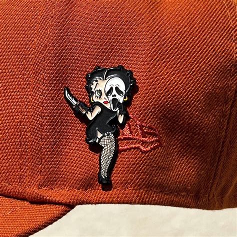 Betty Boop Scream Horror Halloween Enamel Pin Etsy
