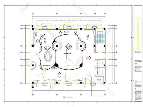 现代前卫风格室内工业材料展厅施工图附效果图cad图纸下载 素材下载 易图网cad设计图纸库