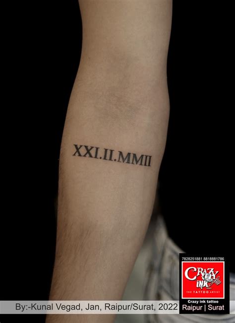 Update 95 About Roman Numerals Tattoo Design Super Hot Indaotaonec