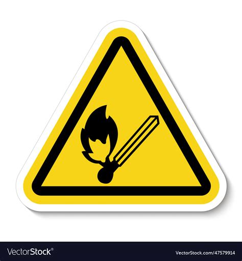 No Fire Ignition Symbol Sign Isolate On White Vector Image