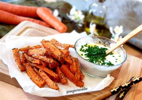 Snacks De Zanahoria Con Salsa De Yogur Receta De Angierecetas Cookpad