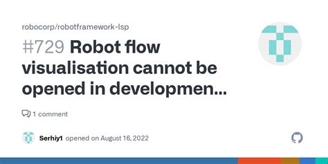 Robot Flow Visualisation Cannot Be Opened In Development Containers