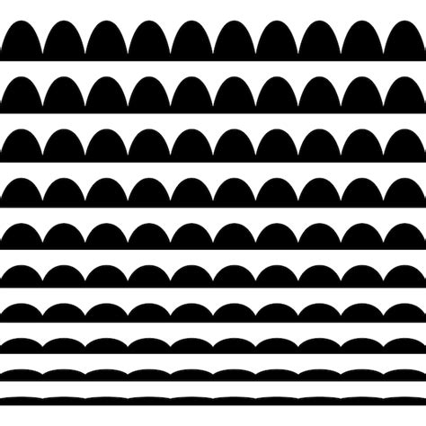 Premium Vector A Set Of Wavy Zigzag Horizontal Wiggly Lines