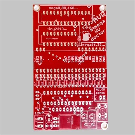Diy Bare Pcb Atmel Avr Atmega Attiny Fuse Bit Doctor Hvpp Hvsp For