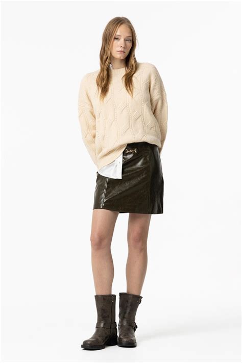 Faux Leather Mini Skirt 10060763897 Tiffosi