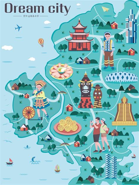 Dream City Illustrated Map