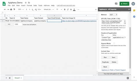Connect Slack To Google Sheets API Integration Apipheny