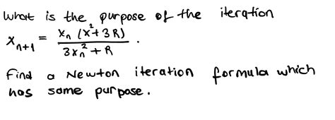 Solved What Is The Purpose Of The Iteration