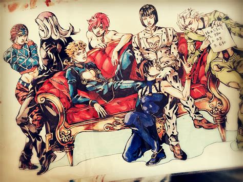 Giorno Giovanna Bruno Bucciarati Guido Mista Narancia Ghirga
