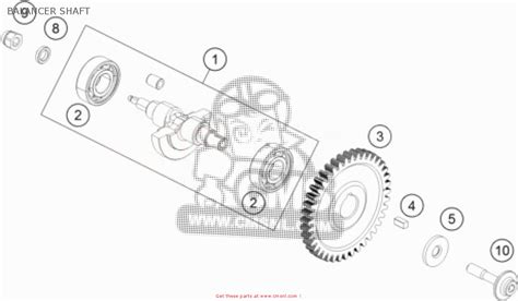 90630057244 Blancer Shaft Cpl Ktm Buy The 90630057244 At Cmsnl