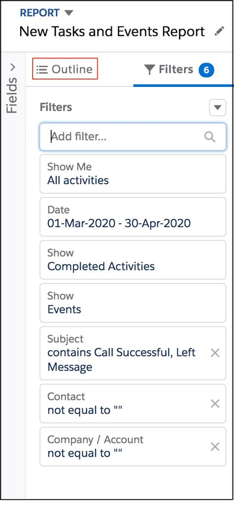 Create A User Call Activity Report In Salesforce Ebsta Knowledge Base