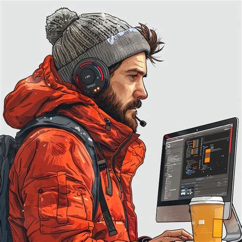 Ux Designer Bioinformatics Specialist In A Tech Flat Minimal Image Premium Ai Generated Image