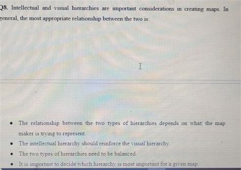 Solved Q3 ﻿intellectual And Visual Hierarchies Are
