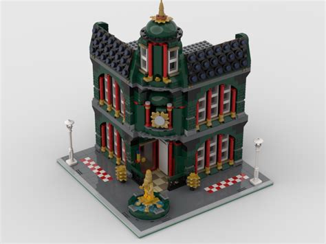 Lego Moc Modular Irish Pub By Dioxity Rebrickable Build With Lego