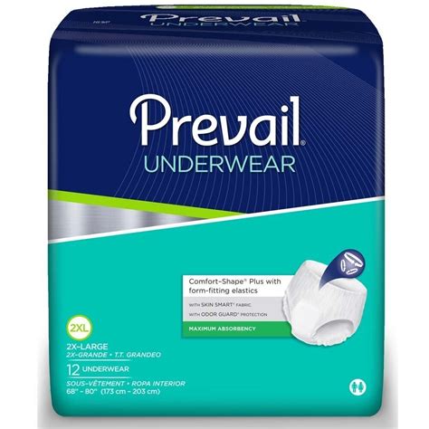 Prevail Maximum Absorbency Underwear 2x Large Case48 412s On Onbuy