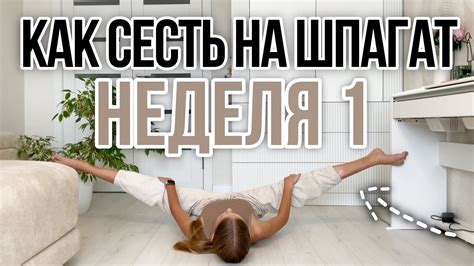 Как сесть на поперечный шпагат🧘🏼‍♀️ неделя 1 растяжка для начинающих 30 дней челендж