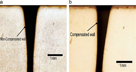 Comparison Of Kerf Profiles From Cutting With And Without Taper Download Scientific Diagram
