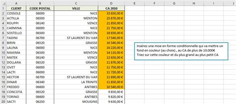 Clic Formation Exercice 3 Trier EtFiltrer Une Liste